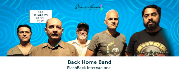 Show Back Home Band - 11/03/23 em Belo Horizonte - Sympla