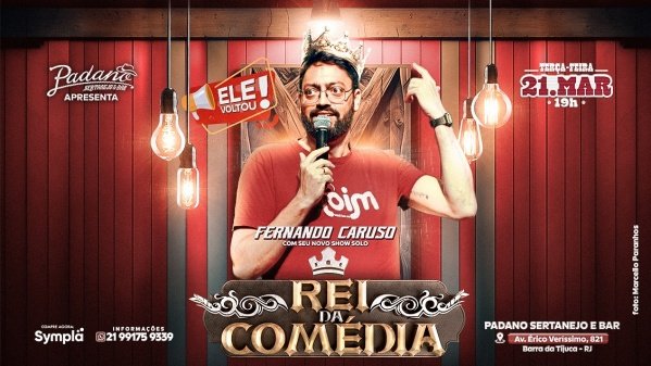 FERNANDO CARUSO - SHOW DE COMÉDIA STAND-UP NA BARRA DA TIJUCA em Rio de ...