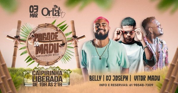 Pagode do Madu Feat. Belli em Brasília - Sympla