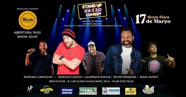 DAZZO COMEDY em São João de Meriti - Sympla