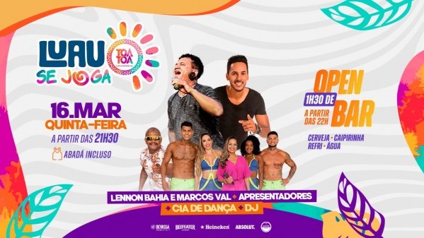 Luau Tôa Tôa - 16/03/2023 - Quinta - Feira em Porto Seguro - 2023 - Sympla