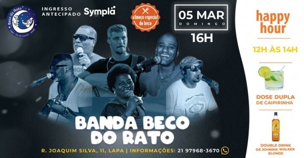 Banda Beco do Rato em Rio de Janeiro - Sympla