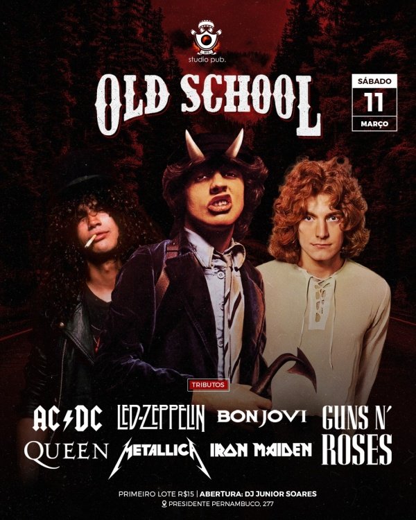 OLD SCHOOL ROCK NIGHT @StudioPub 11/03 em Belém - Sympla