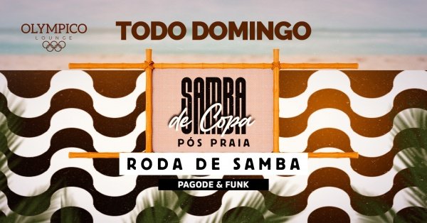SAMBA DE COPA - PÓS PRAIA em Rio de Janeiro - Sympla
