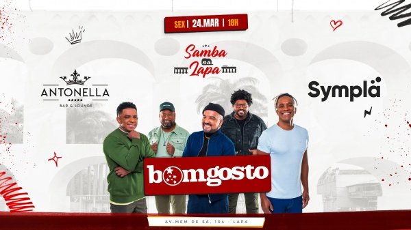 Samba na Lapa com Bom Gosto na Antonella em Rio de Janeiro - Sympla