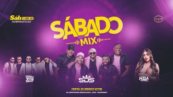 Sábado Mix em Belo Horizonte - Sympla