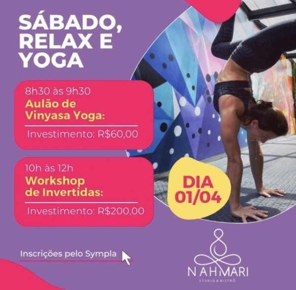 Sábado, Relax e Yoga em Montes Claros - Sympla
