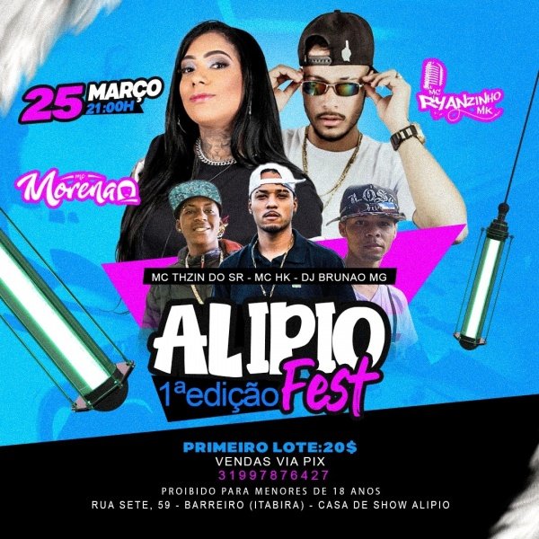 ALIPIO FEST PRIMEIRA EDIÇÃO em Itabira - Sympla