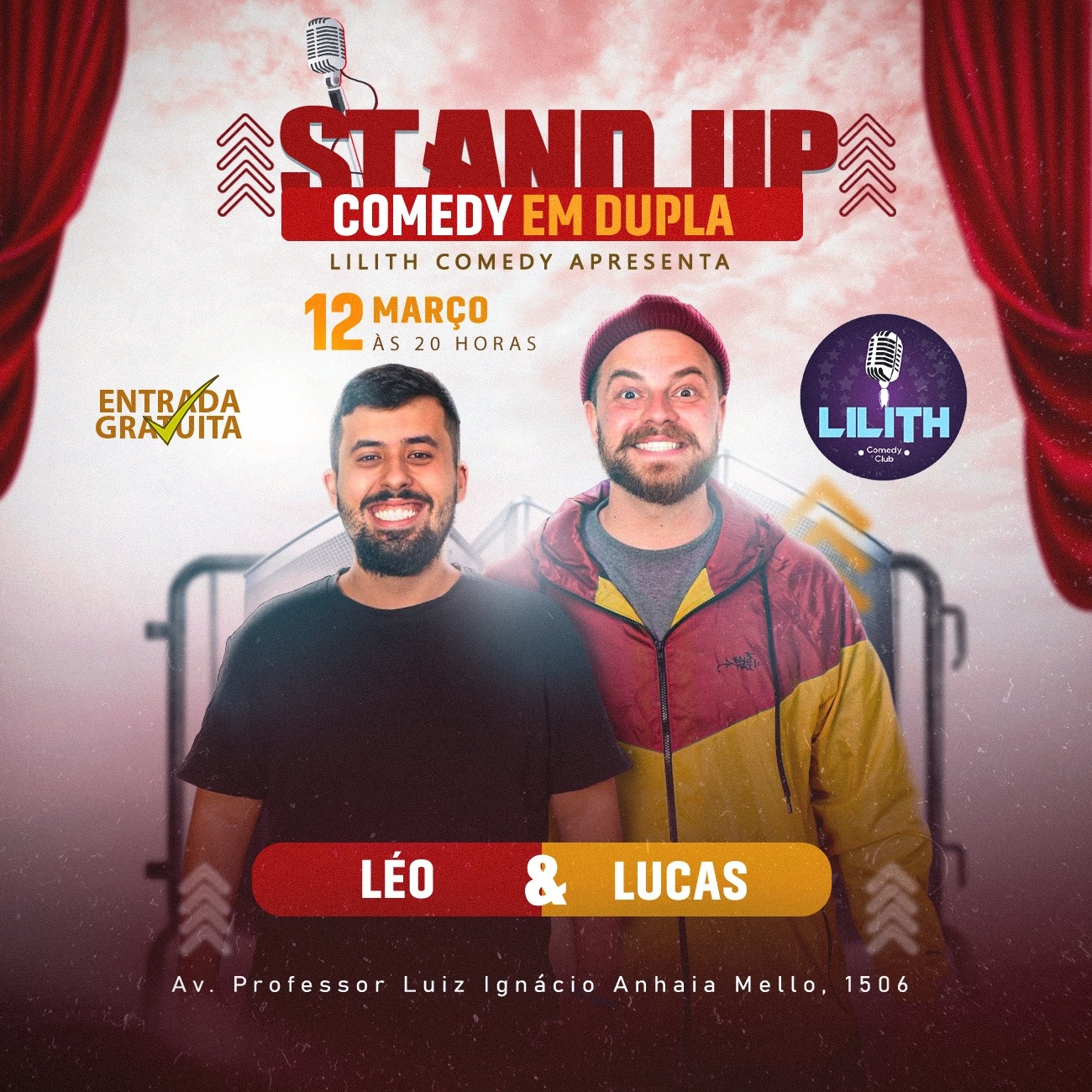 Léo e Lucas - Stand Up Comedy em Dupla no Lilith Comedy Club - Show ...