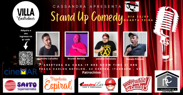 STAND UP COMEDY - CASSANDRA em Itanhaém - Sympla