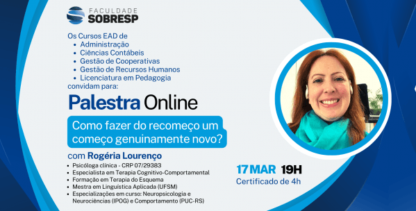 Como fazer do recomeço um começo genuinamente novo? - online - Sympla