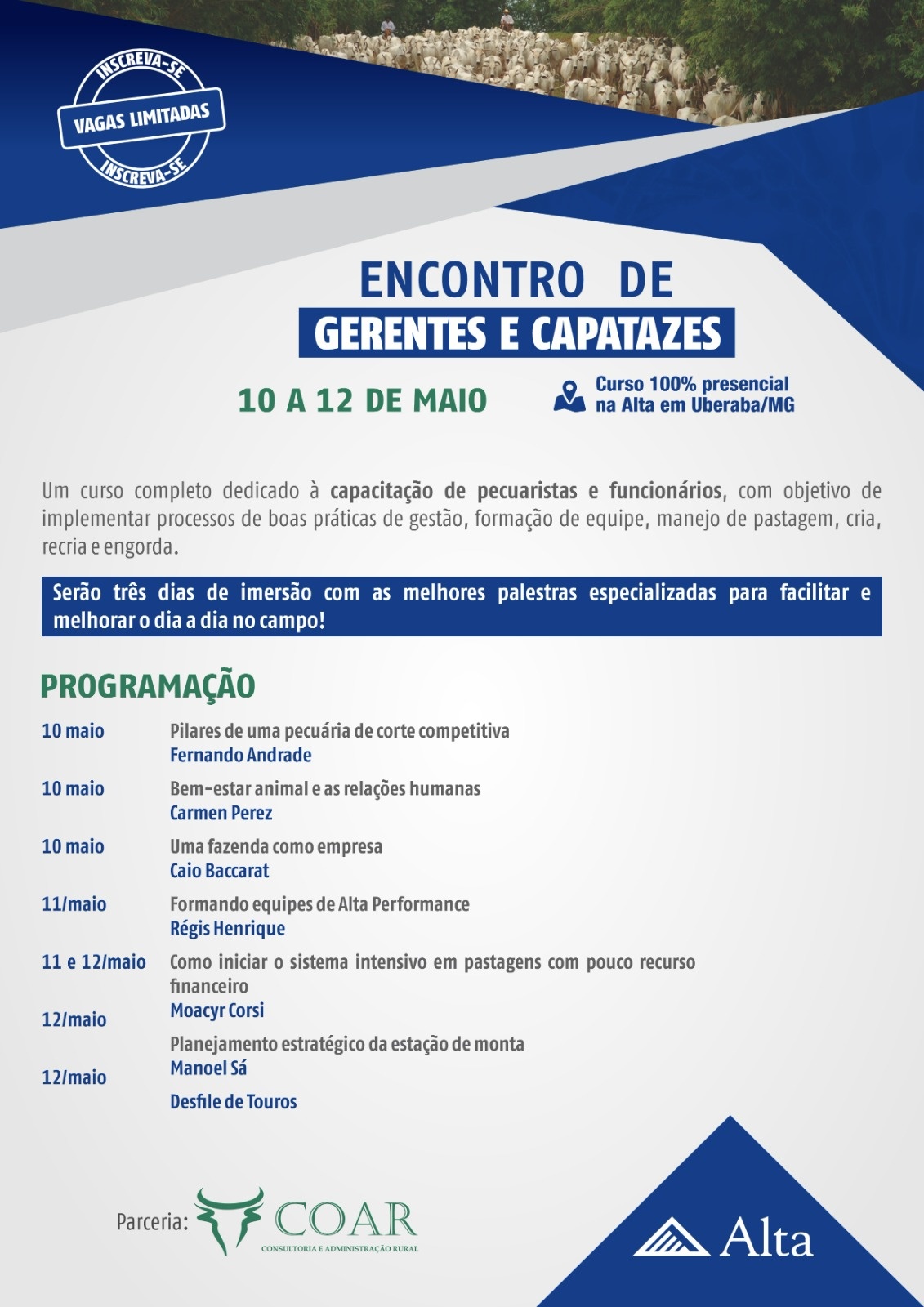 Gerentes e Capatazes 2023 em Uberaba - Sympla