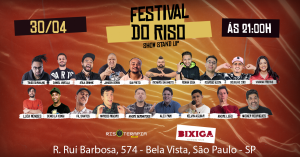 FESTIVAL DO RISO - STANDUP COMEDY em São Paulo - Sympla