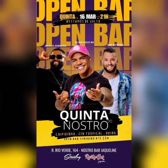 QUINTA DE VERÃO - NOSTRO BAR JAQUELINE em Belo Horizonte - 2023 - Sympla