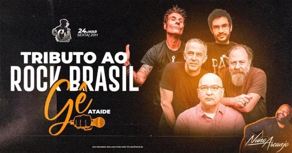 GÊ ATAÍDE - TRIBUTO AO ROCK BRASIL em Nilópolis - Sympla