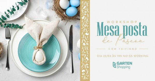 Workshop de Páscoa - Mesa posta de Páscoa em Joinville - Sympla