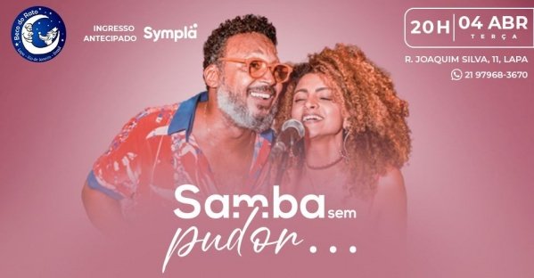 Samba sem Pudor em Rio de Janeiro - Sympla