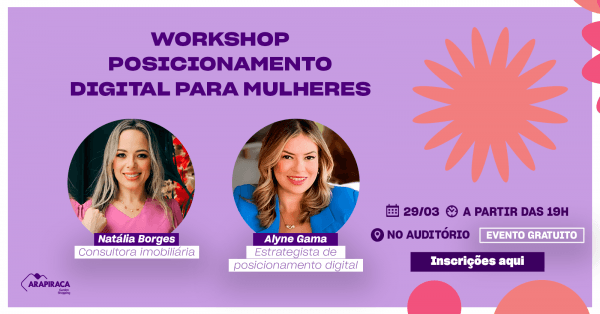 Workshop Posicionamento Digital em Arapiraca - Sympla