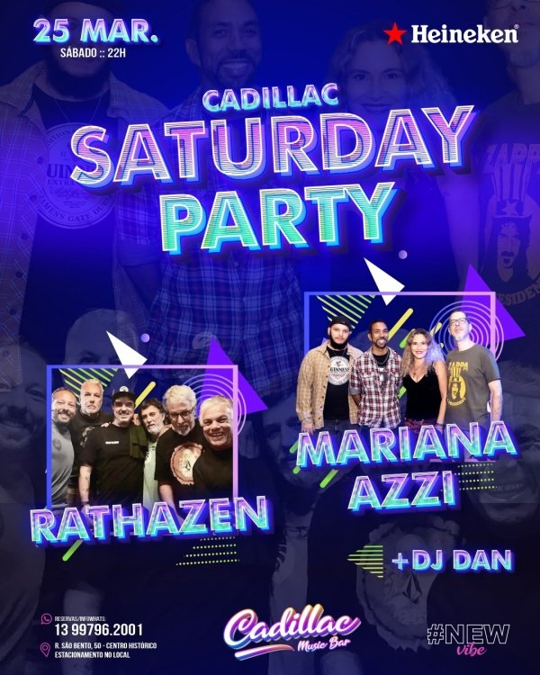 Cadillac Saturday Party em Santos - Sympla