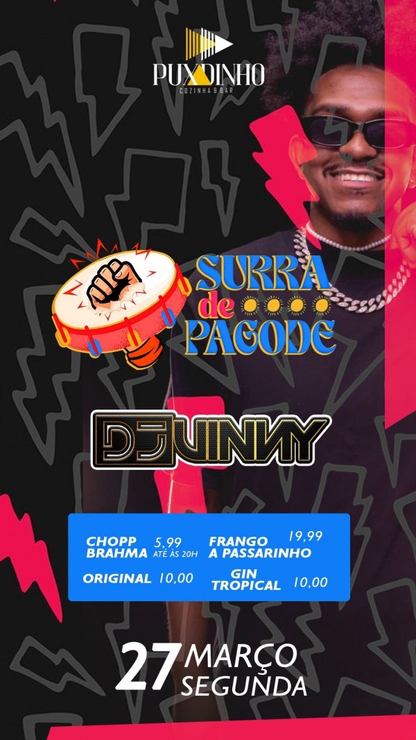 Surra de Pagode part. Dj Vinny em Brasília - Sympla