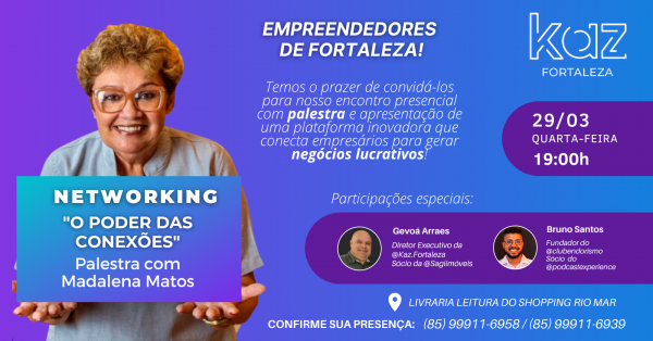 Palestra "Networking - O Poder das Conexões" em Fortaleza - Sympla