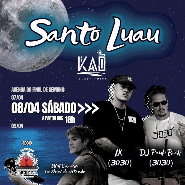 Santo Luau Lk(3030) e Dj Paulo Beck(3030) em Porto Seguro - Sympla