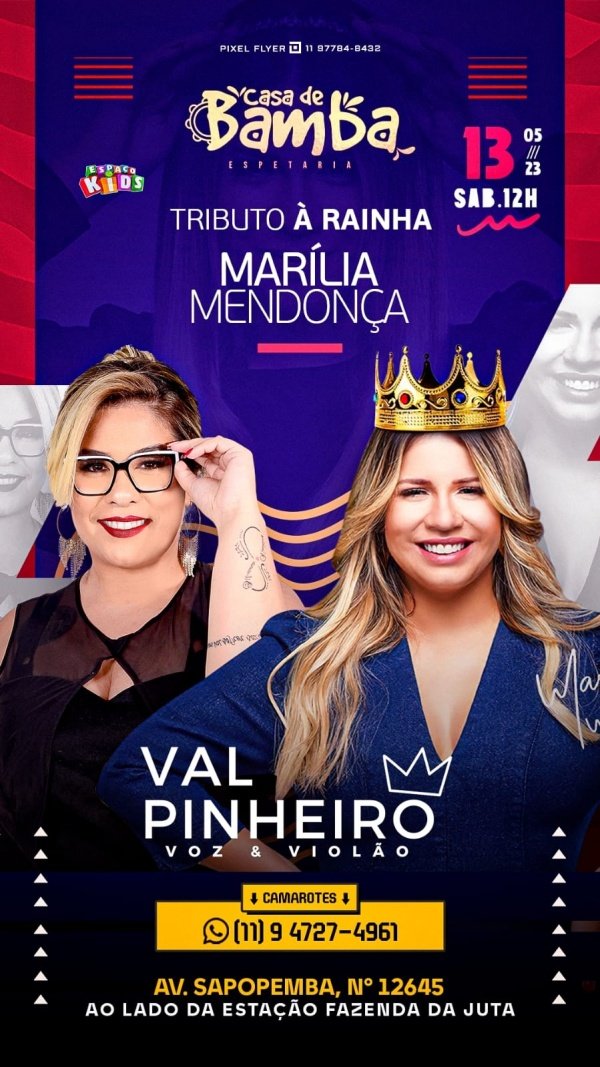 Tributo à Marília Mendonça (Val Pinheiros) em São Paulo - Sympla