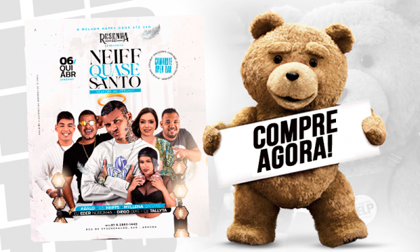 NEIFF QUASE SANTO | RESENHA 640 em Recife - Sympla