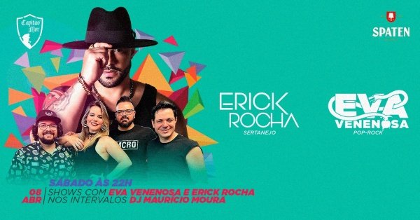 ERICK ROCHA & EVA VENENOSA # 08.04.2023 em Tremembé - Sympla