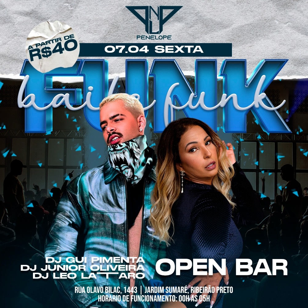 Baile Funk - Open Bar c/ Heineken até 02h - $40 antecipado! em Ribeirão ...
