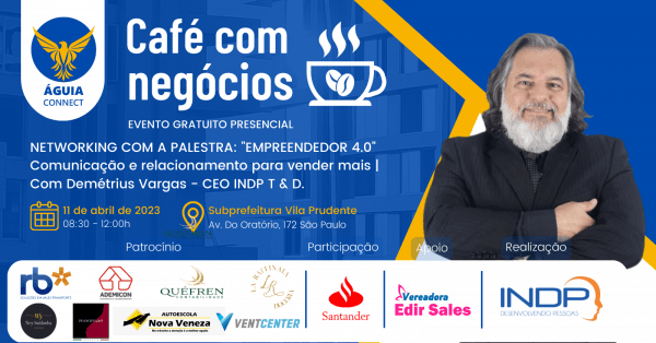 CAFÉ COM NEGÓCIOS - ÁGUIA CONNECT em São Paulo - Sympla
