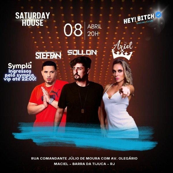 Saturday House em Rio de Janeiro - Sympla