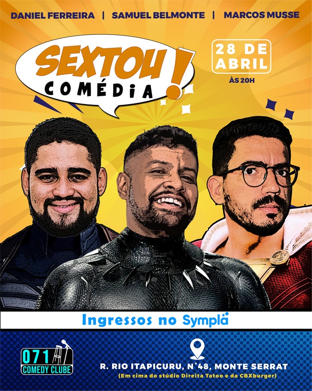 SEXTOU COMÉDIA em Salvador - Sympla