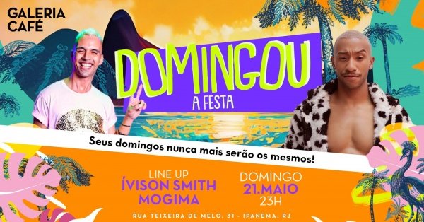 DOMINGOU! a Festa em Rio de Janeiro - Sympla