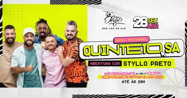 Quinteto SA em São José dos Campos - Sympla