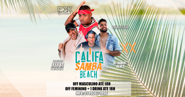 I Califa Samba Beach em Belo Horizonte - Sympla