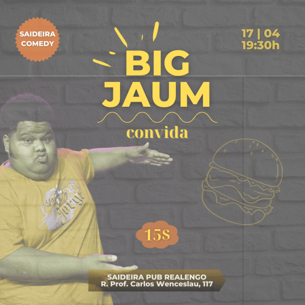Big Jaum convida no Saideira Pub em Rio de Janeiro - Sympla