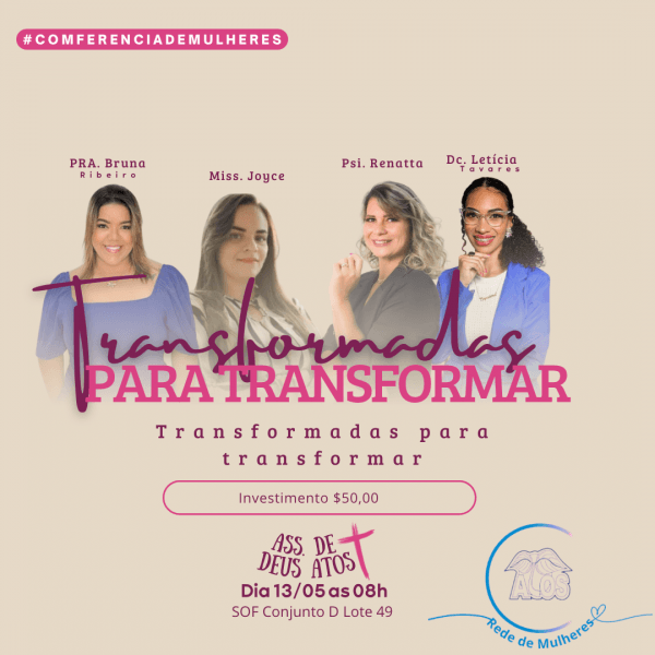 Transformadas para transformar em Brasília - Sympla