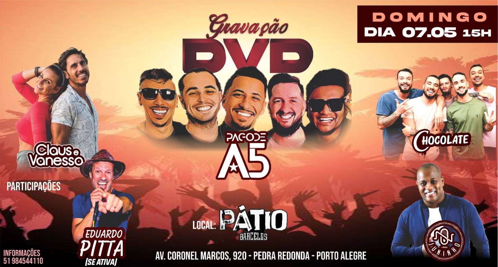 Pagode A5 - Produtor - Eventos e Conteúdos na Sympla