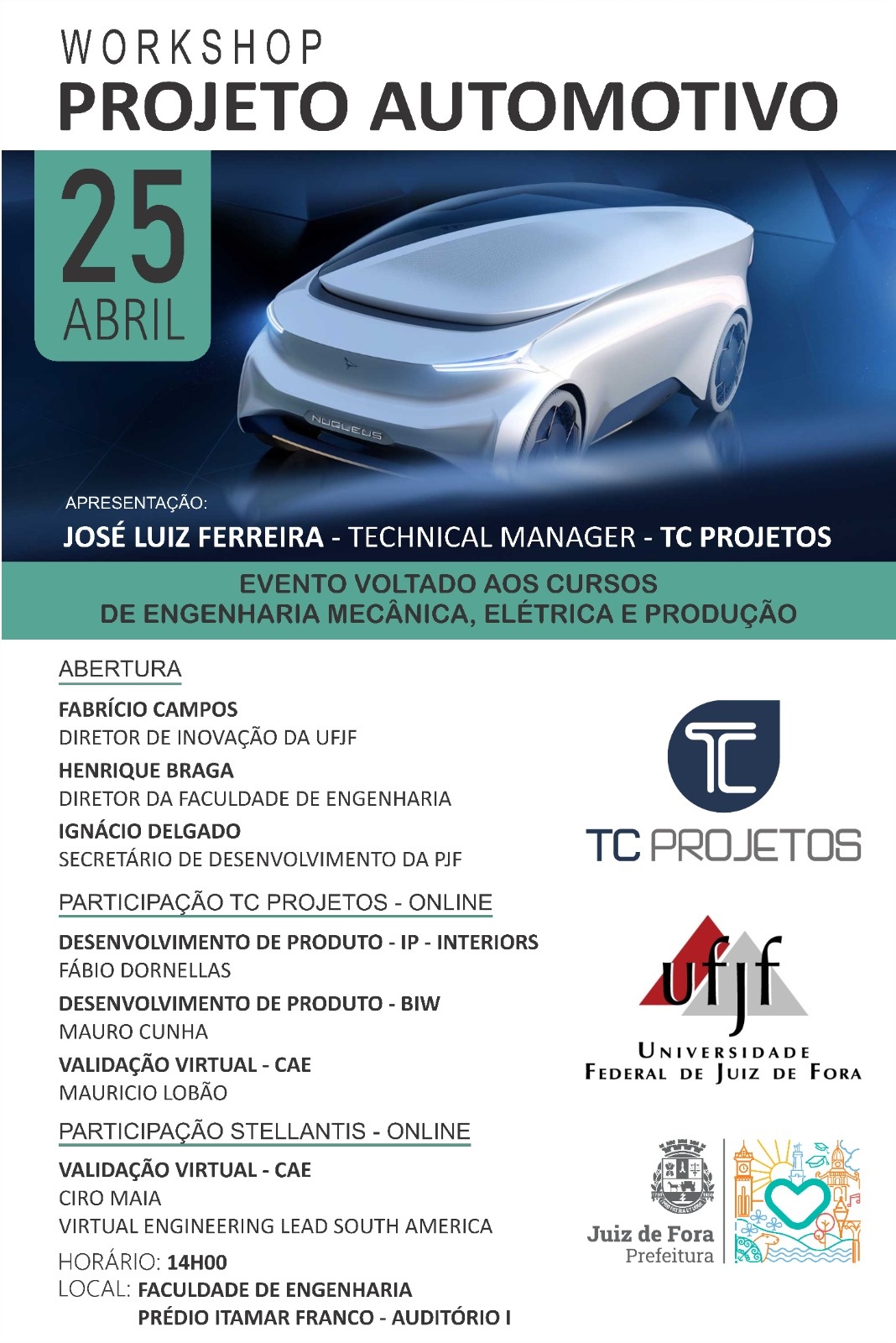 Workshop Projeto Automotivo em Juiz de Fora - Sympla