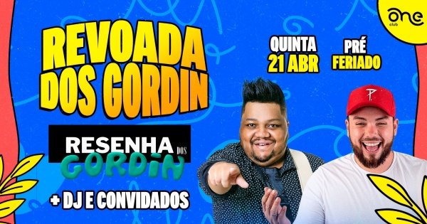 Resenha dos Gordin em Pará de Minas - Sympla