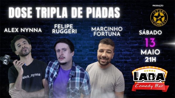 Dose Tripla de Piadas em Mesquita - Sympla