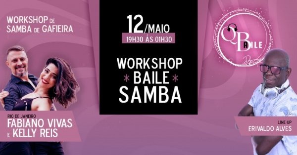 Workshop de Samba - kelly Reis e Fabiano Vivas + Q Baile em Brasília ...