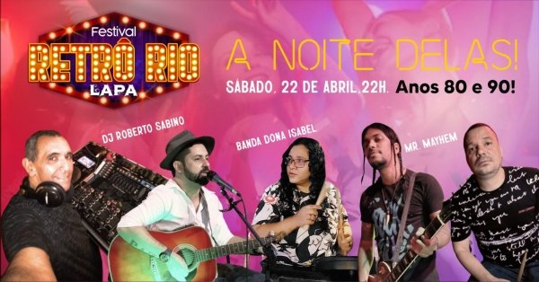 Festival Retrô Rio Lapa - A noite Delas em Rio de Janeiro - Sympla