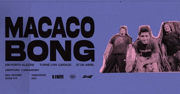 MACACO BONG em Porto Alegre ~ Lançamento do disco LIVE GARAGE ~ Agulha ...