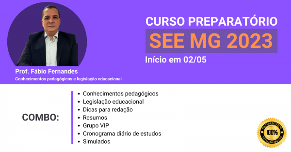 Preparatório SEE MG 2023 - Pré-edital - online - Sympla