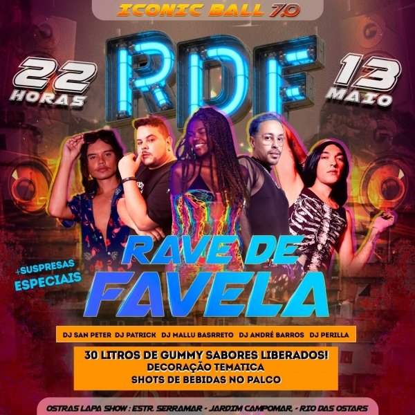 ICONIC - RAVE DE FAVELA - 30 LITROS DE BEBIDA LIBERDA (GUMMY SABORES ...