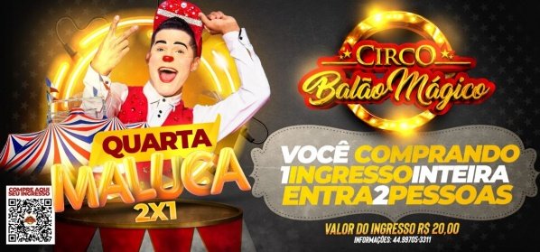 QUARTA MALUCA 2x1 às 20h em Curitiba - Sympla