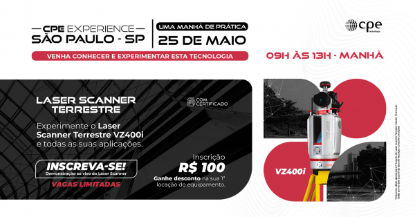 CPE EXPERIENCE LASER TERRESTRE VZ400i - SP em São Paulo - Sympla