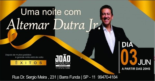 Altemar Dutra Jr em São Paulo - Sympla